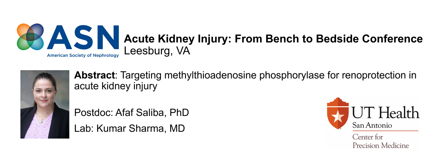 Sharma lab: Dr. Saliba takes the stage at ASN - Center for Precision ...